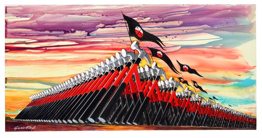 Gerald Scarfe Pink Floyd The Wall The Marching Hammers, oil on canvas ... Gerald Scarfe Pink Floyd The Wall The Marching Hammers, oil on canvas ...